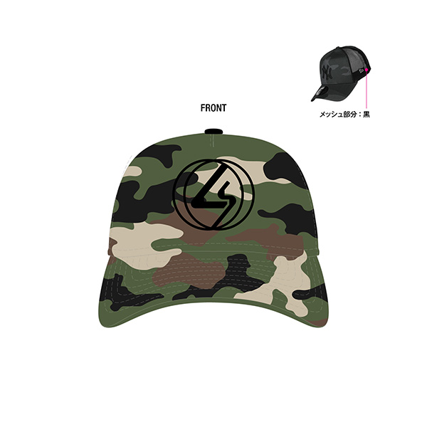 A-line Trucker Cap LS Model [Camo] | LOUDNESS | A!SMART